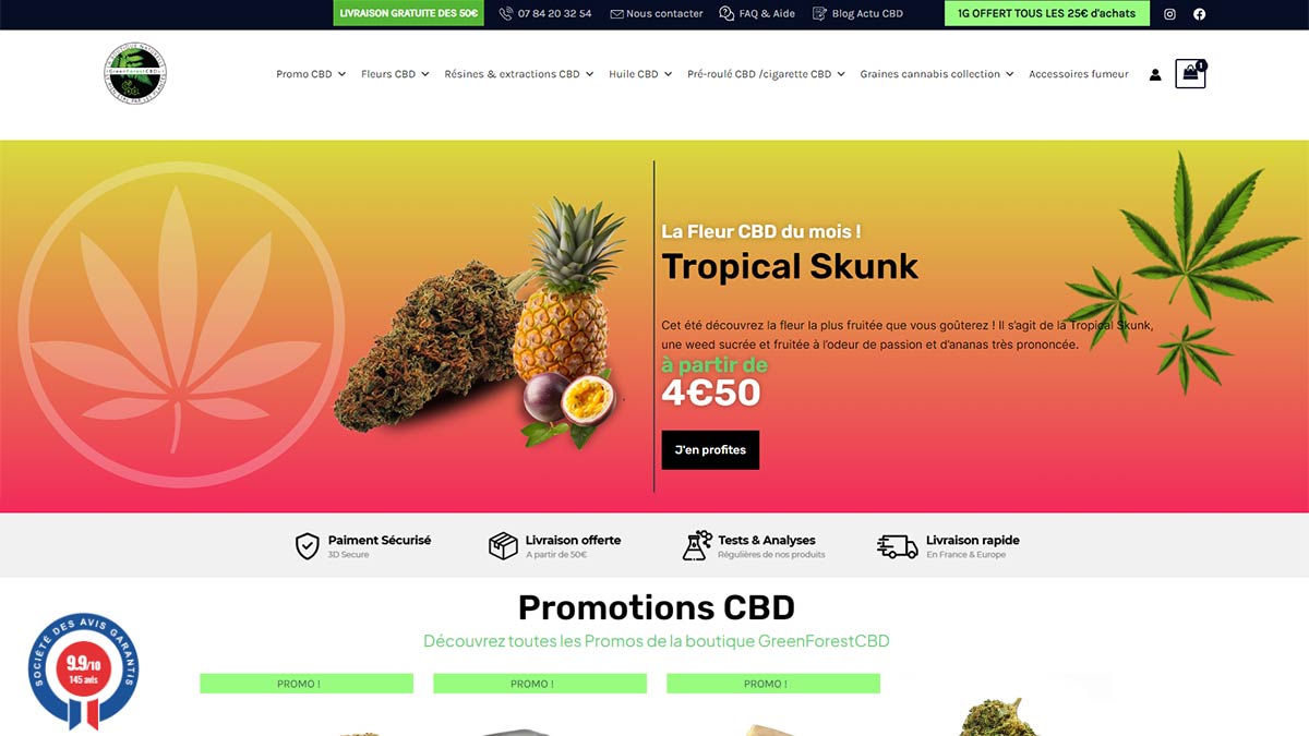 Résines / Extractions CBD - greenforestCBD